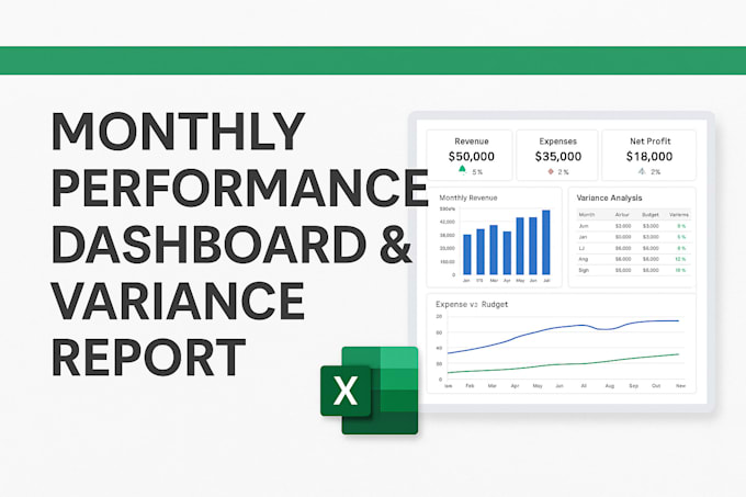 Create business performance dashboards and variance reports by ...
