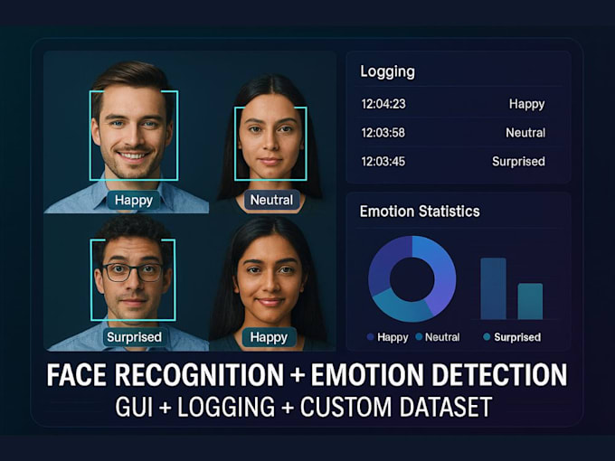 Build face recognition with emotion detection, gui, logging, custom ...