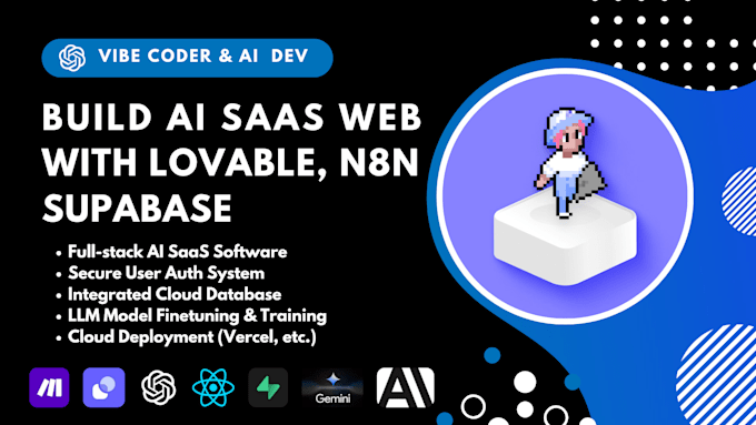 Build lovable ai app, supabase web app, saas app lovable dev and n8n automation by Limaxpress ...