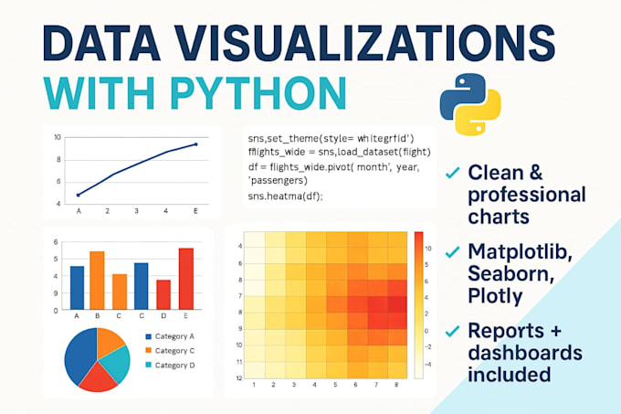 Visualize your data using python, matplotlib, and seaborn by Chandants328 | Fiverr