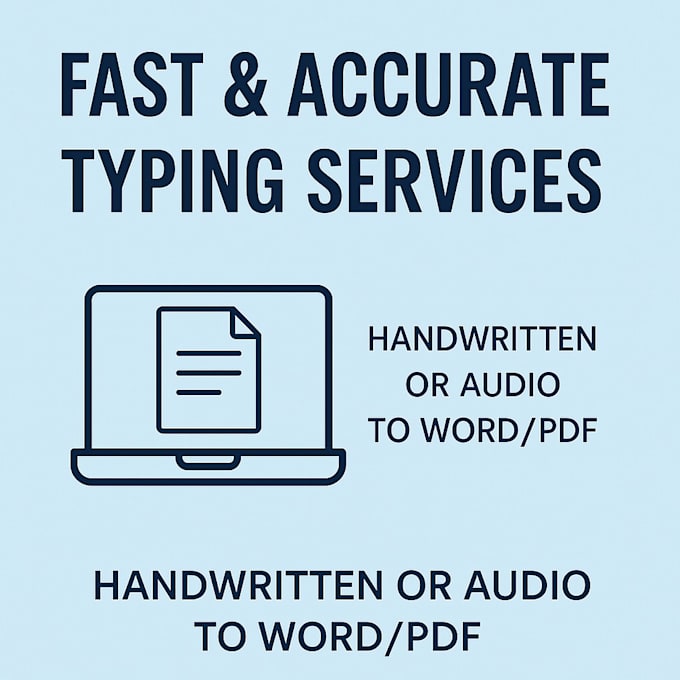 Quickly type handwritten or scanned documents into word or pdf, neat ...