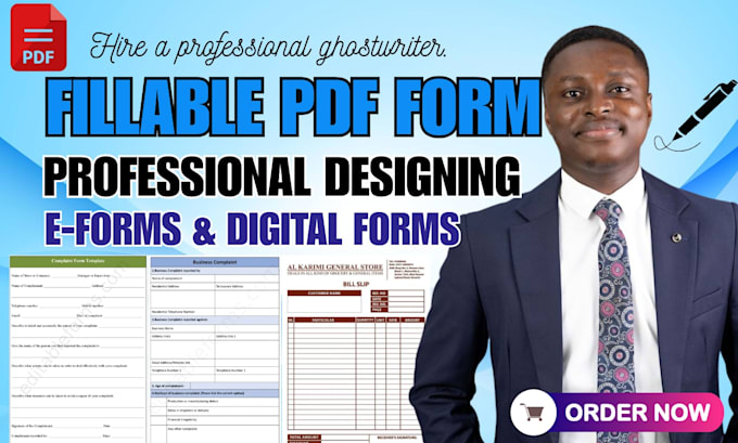 Create a fillable pdf form, editable pdf, form design by Heritage_jomi | Fiverr