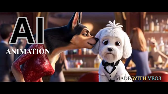 Créer une animation de cartoon 3d ia style pixar pour vos enfants