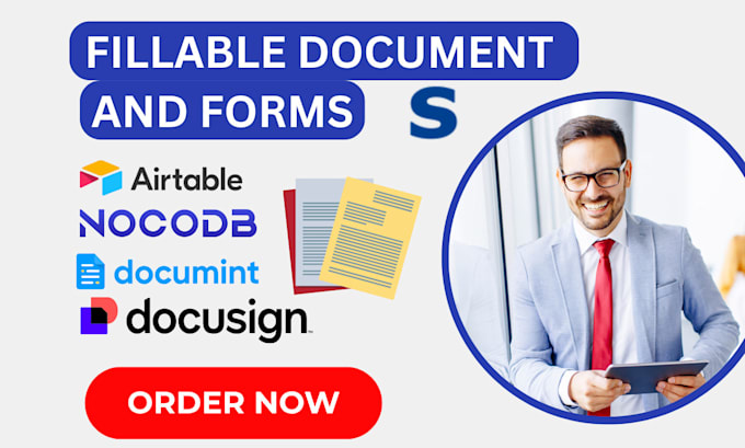 Generate document, fillable pdf, forms using airtable, documint, docusign nocodb by Dcole ...
