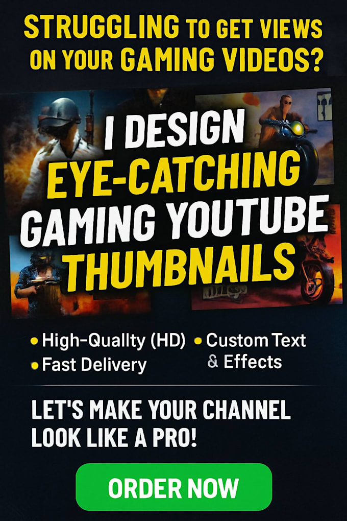 Design epic gaming thumbnails for youtube and other platforms by ...