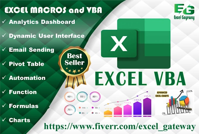 Automate your excel with vba and macros by Freelancepilot | Fiverr