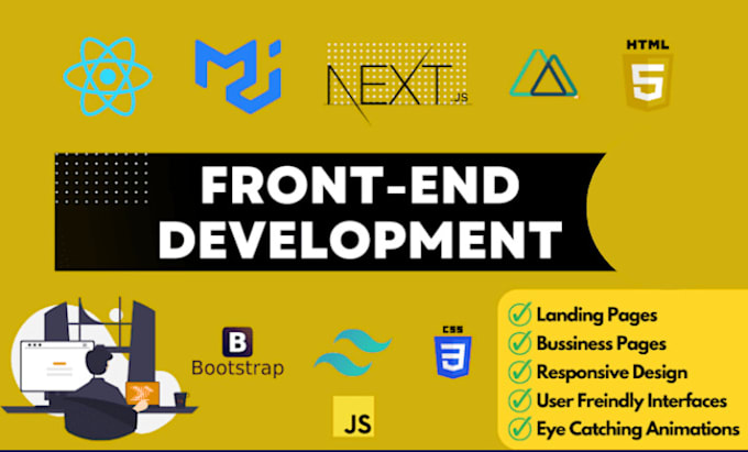 Build your front end website with html, css, js, react, nextjs, typescript by Bosweal | Fiverr