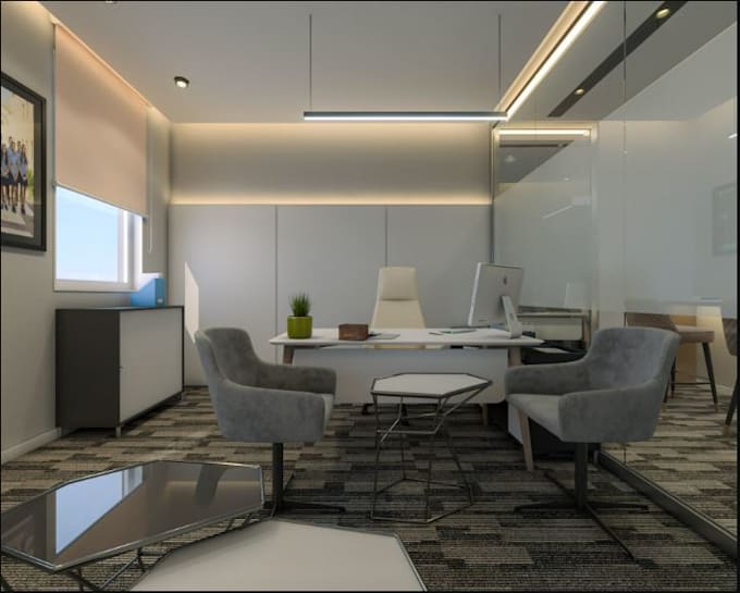 Model 3d interior school,office design,reception area,principal office ...