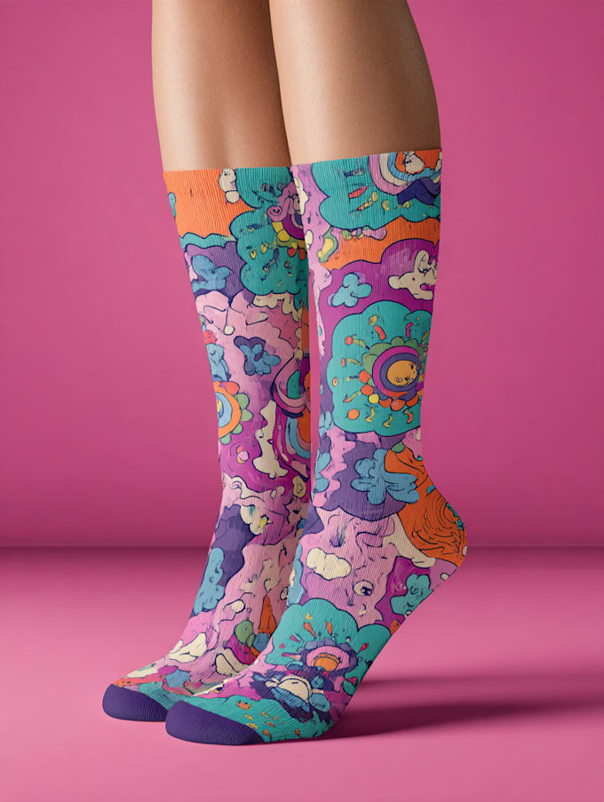 Make a unique socks design for your brand by Gavinellington | Fiverr