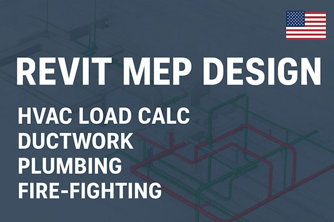 Crear diseño mep en revit, cálculo de carga hvac, conductos, plomería y ...