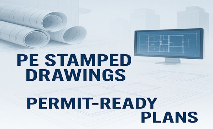 Provide pe stamped drawings for residential commercial building project ...