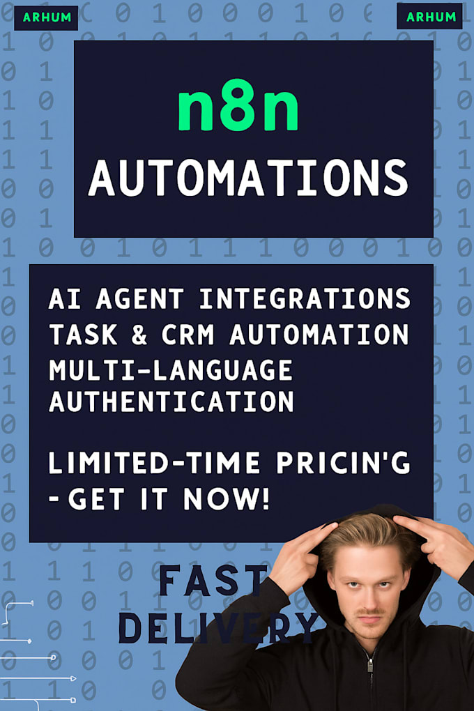Build smart ai agents and workflows in n8n for automation and chatgpt by Arhamscope | Fiverr