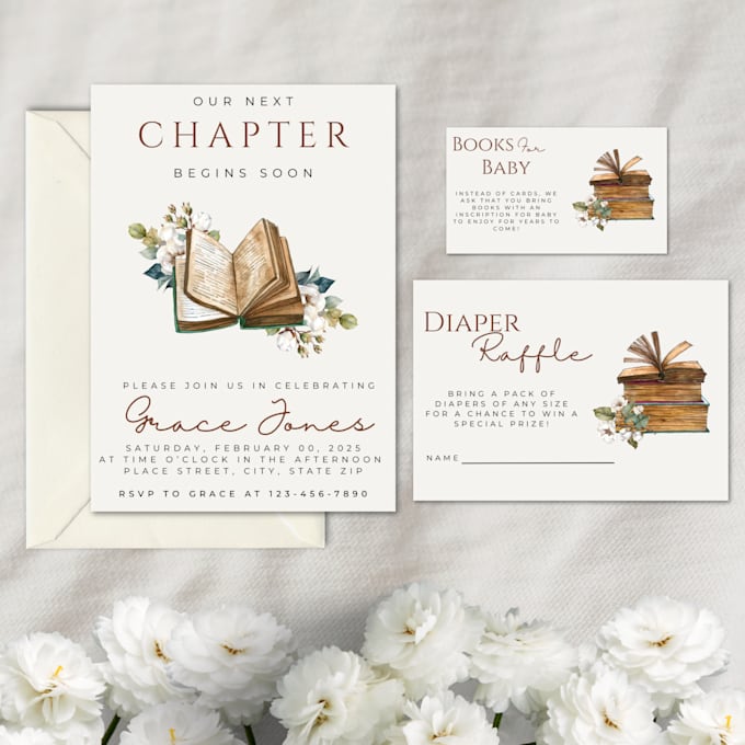 Create beautiful custom invitations by Brenna_pax | Fiverr