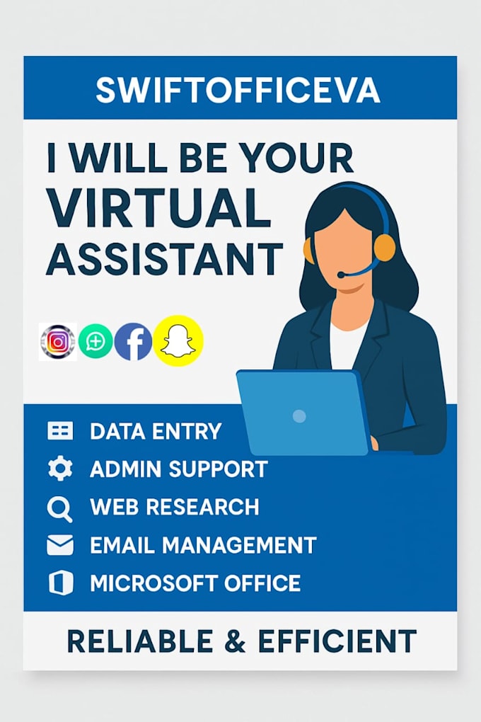 Be your reliable and efficient virtual assistant by Swiftofficeva | Fiverr