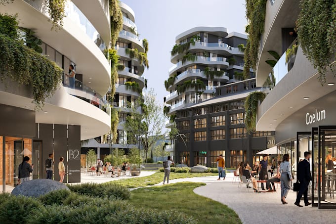 Construct condo apartment visualization,building interior,exterior cgi ...