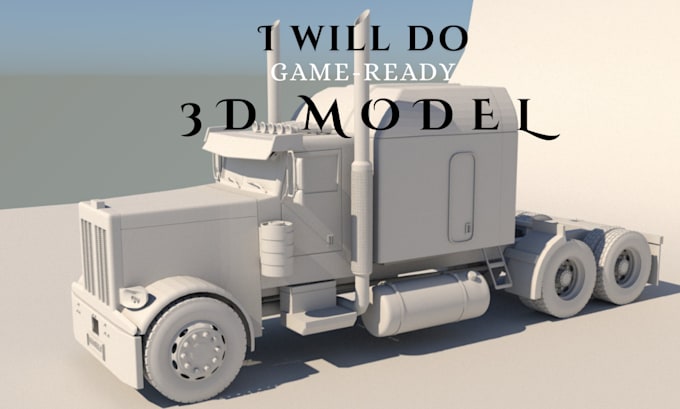 Design optimized low and high poly 3d model for game ready by ...