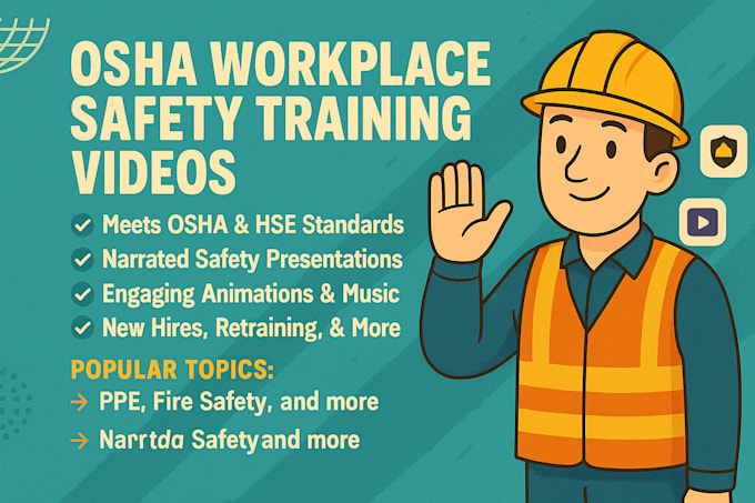 Osha workplace safety training vidio presentation hse by Dorathydj | Fiverr