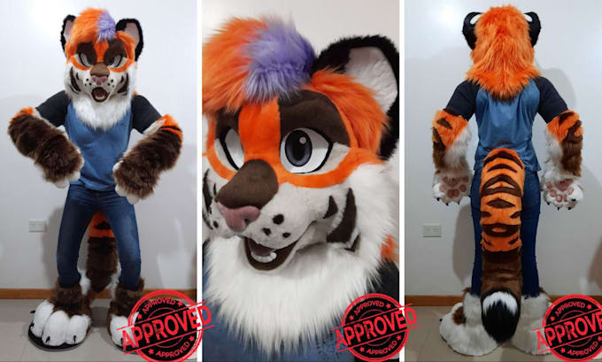 Custom fursuit head, paws, full partial fursuit, hands, tails for ...