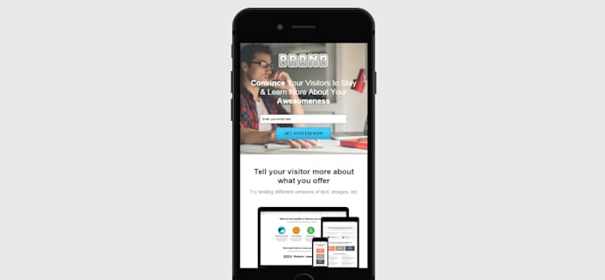 Design an outstanding mobile responsive landing page by Lombardomkt ...