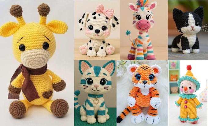 Write amigurumi crochet pattern with step by step photo and video tutorials etsy by Olivia_pr1 ...