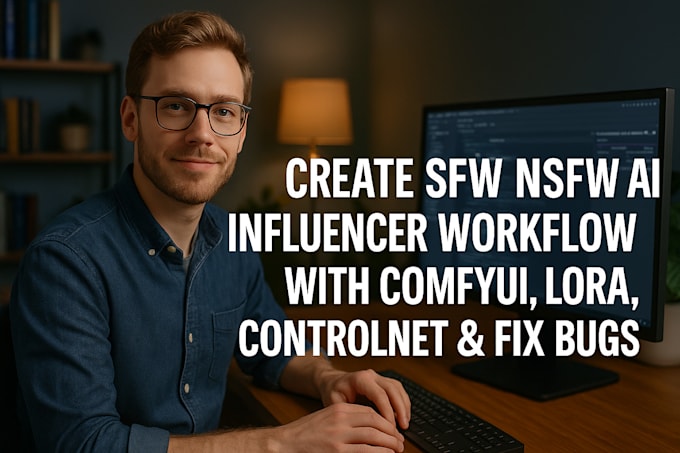 Create sfw nsfw ai influencer comfyui workflow with lora controlnet flux bug fix by Isibortech ...
