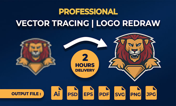 Do professional vector tracing, logo redraw or recreate designs by ...