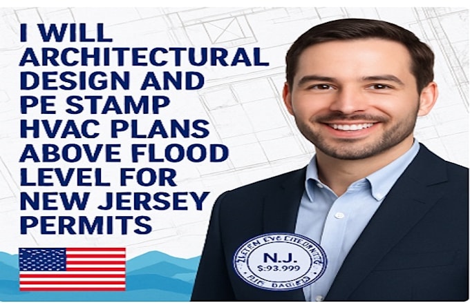 Architectural design, pe stamp hvac plan above flood level for new ...
