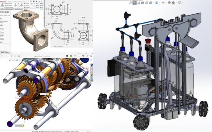 3d cad model solidworks mechanical part for industrial 3d printing and ...