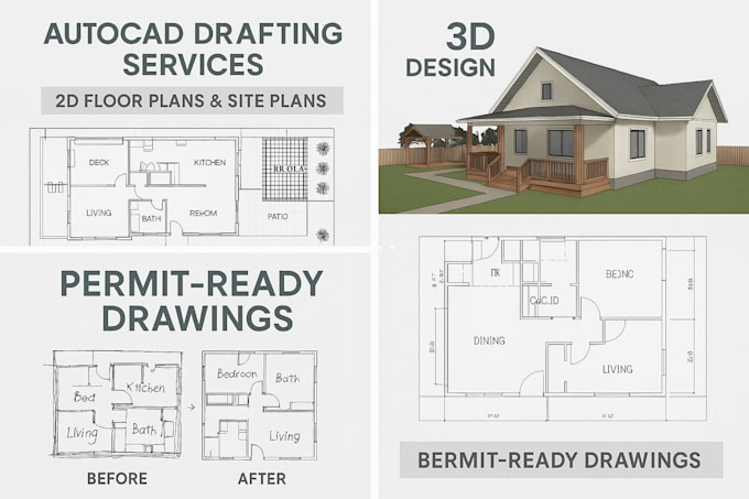 Design architectural structural drawing autocad card drafter by Liam ...