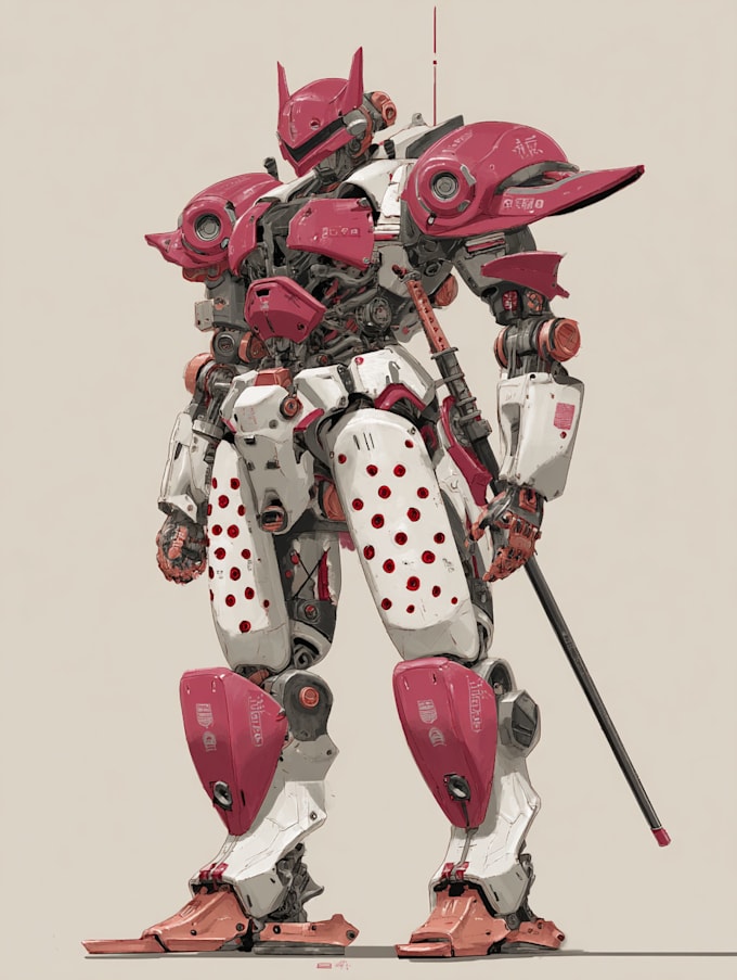 Draw your mecha, armor character, oc, tokusatsu, fanart, in anime chibi ...