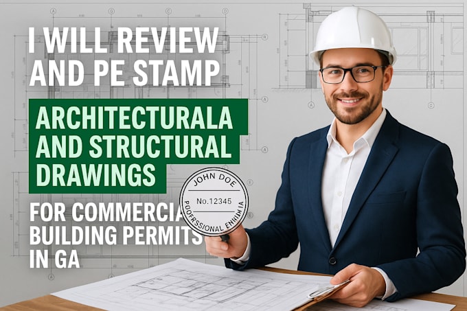 Review and pe stamp architectural and structural drawing for building ...
