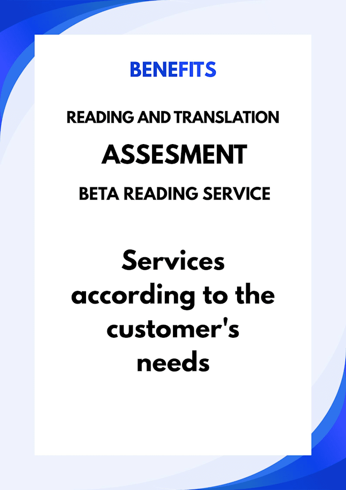 A service of beta reading by Italoadrianodas | Fiverr