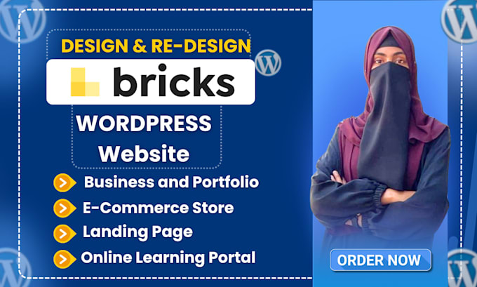 Design, redesign responsive wordpress website using bricks builder by ...