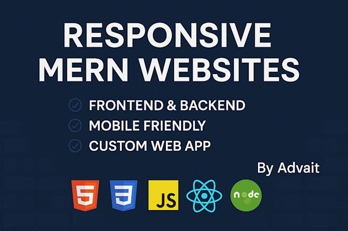 Build Responsive And Modern Websites Using Html Css Js And Mern Stack By Advaitjadhav Fiverr