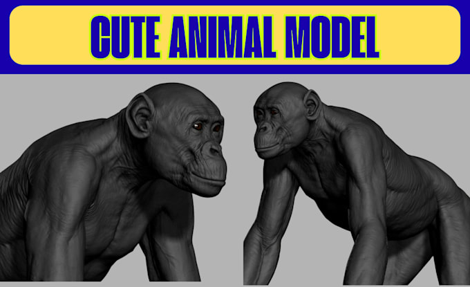 Create 3d pet model, animal, creature model xgen hair, for 3d printing ...