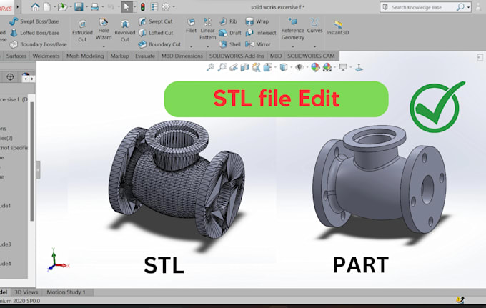 Create 3d cad model for 3d printing,edit stl file by Brave010 | Fiverr