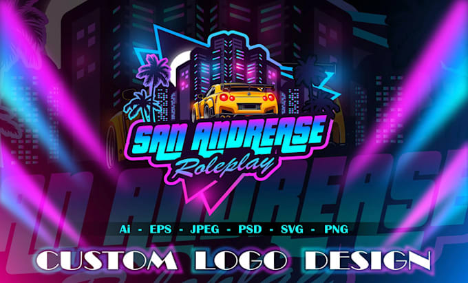Design custom animated fivem, discord server logo, banner and loading ...