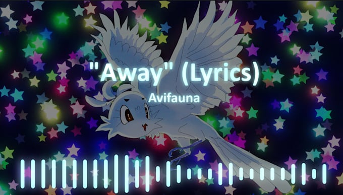 Make a customizable lyrics video with audio visualizer by Avilife | Fiverr