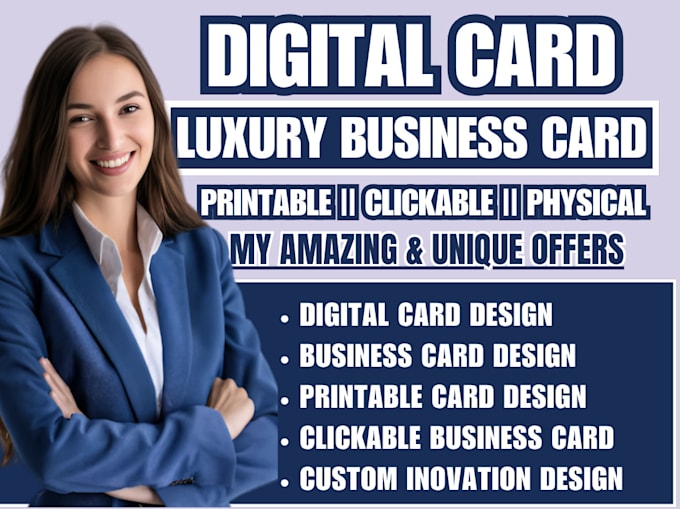 Digital card,business card,vcard,business card design,clickable card,smart card by Christine ...