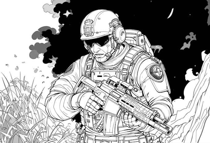 Draw 2d game art military character design by Keyshiaeory | Fiverr