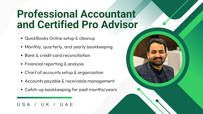 Be your certified quickbooks online bookkeeper and pro advisor by Abdul ...