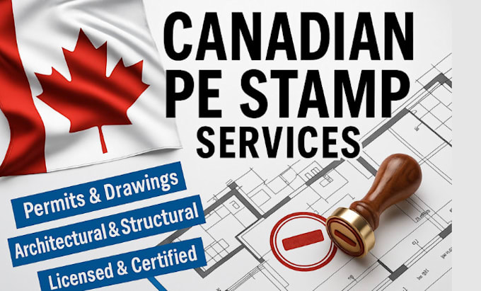 Stamp architectural and structural plan, design for manitoba ...