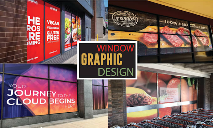Create outstanding shop front design, sign board, window graphic, store ...