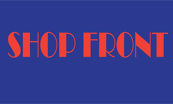 Create outstanding shop front design, sign board, window graphic, store ...