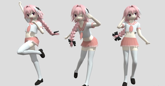Create 3d character models for vtuber anime 3d rigging and vroid 3d ...