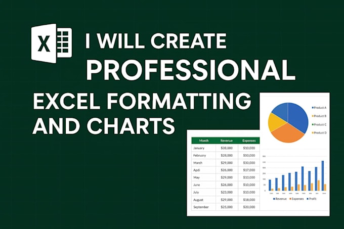 Create professional excel formatting charts by Theexcelqueen | Fiverr