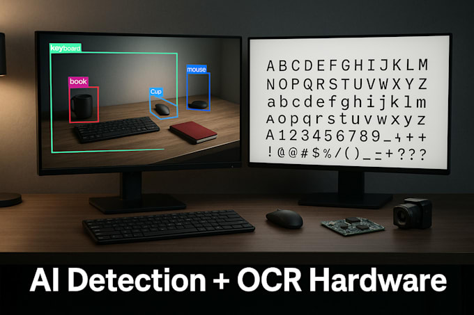 Do ai object detection, ocr text recognition, custom embedded hardware ...
