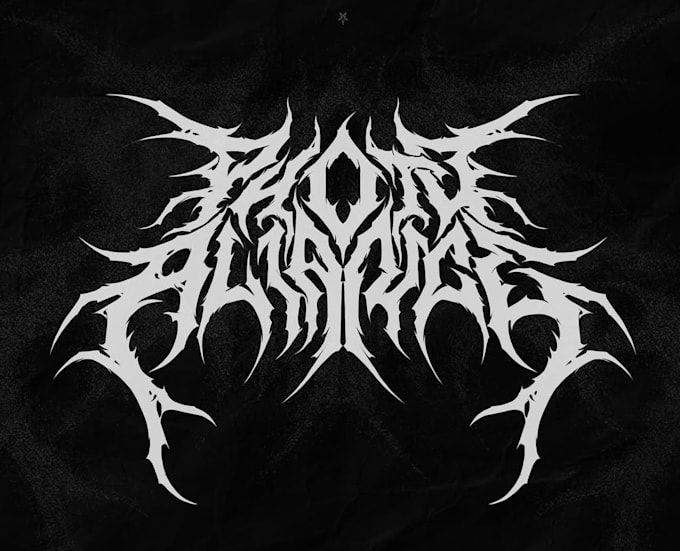 Create a gore themed grindcore metal logo design by Scarlettadamss | Fiverr