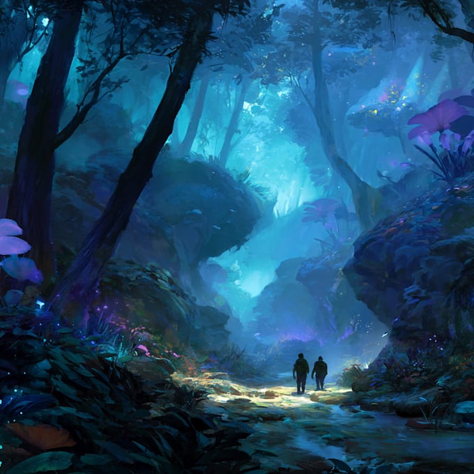 Create environment concept art and background by Dolupinet | Fiverr