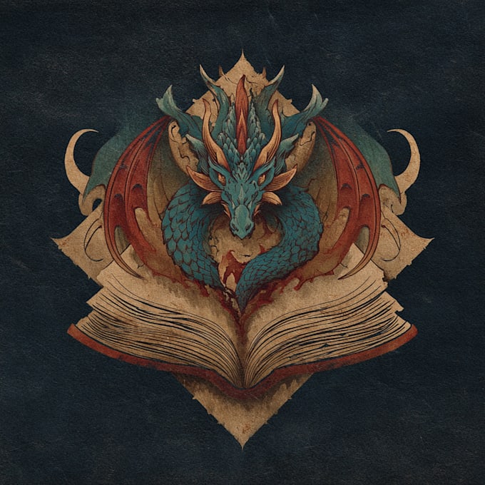 Design an unique fantasy book novel series logo by Sarenatric | Fiverr